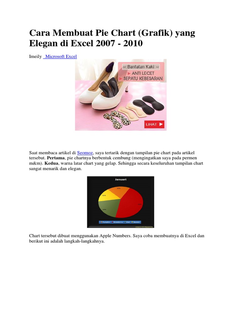 Cara Membuat Pie Chart | PDF