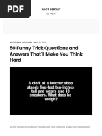 Connection Game Riddles and Answers | PDF