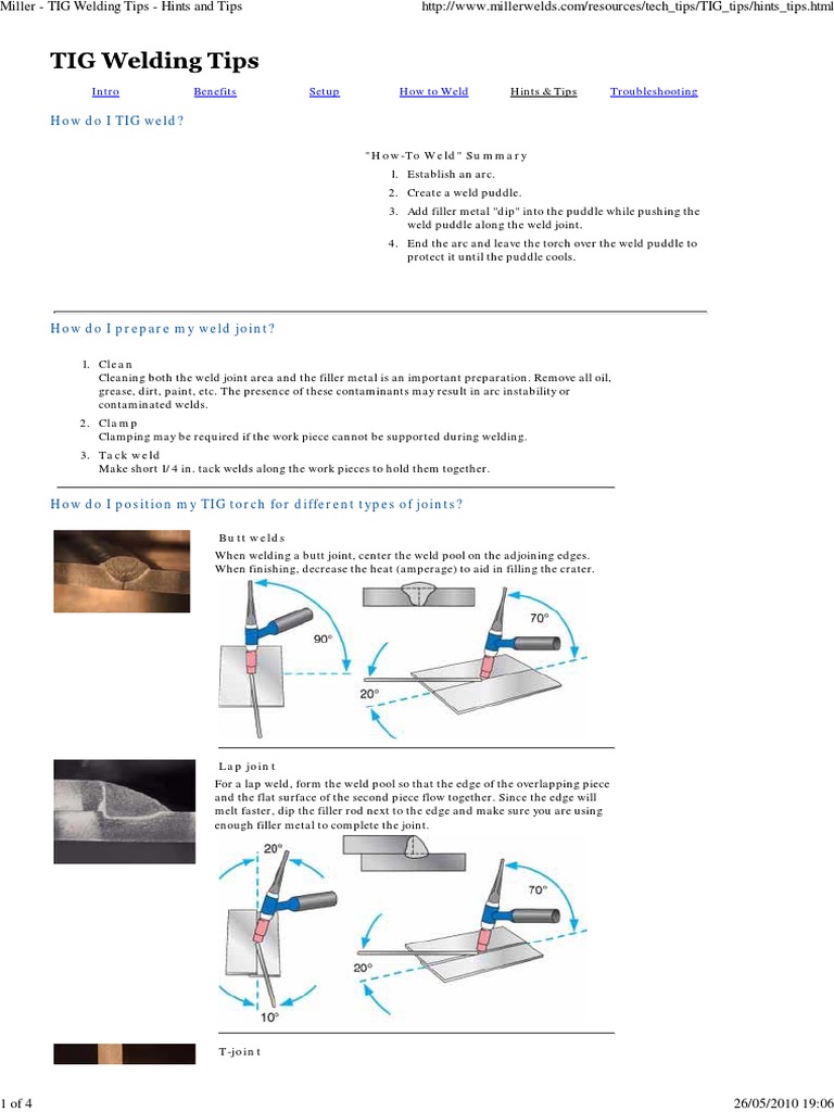 TIG Welding Tips | PDF | Welding | Construction