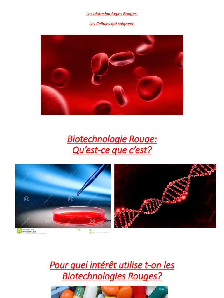Les Biotechnologies Rouges | PDF | Sciences de la vie | Biotechnologie