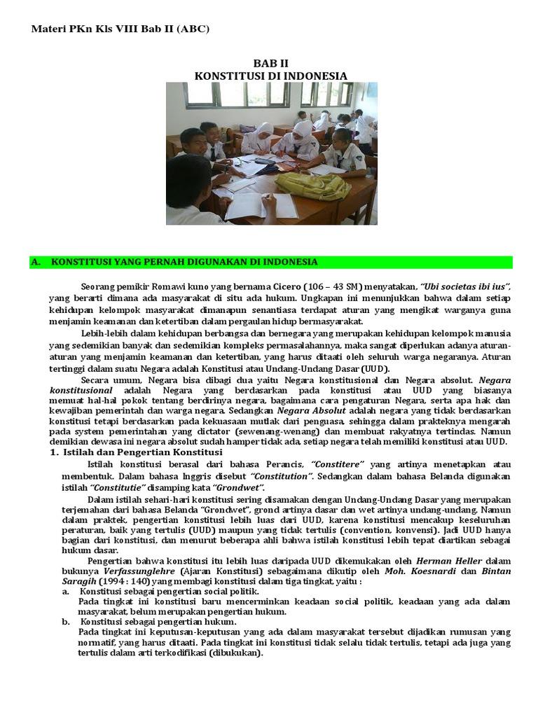 Materi PKN Kls Viii Bab II | PDF