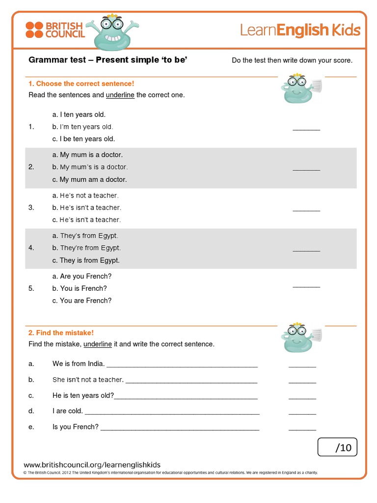 Grammar - Practice - Present Simple To Be Final PDF | PDF | Career ...