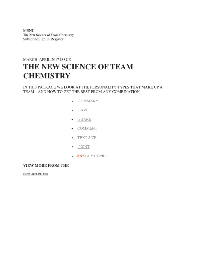 HBR | PDF | Extraversion And Introversion | Leadership