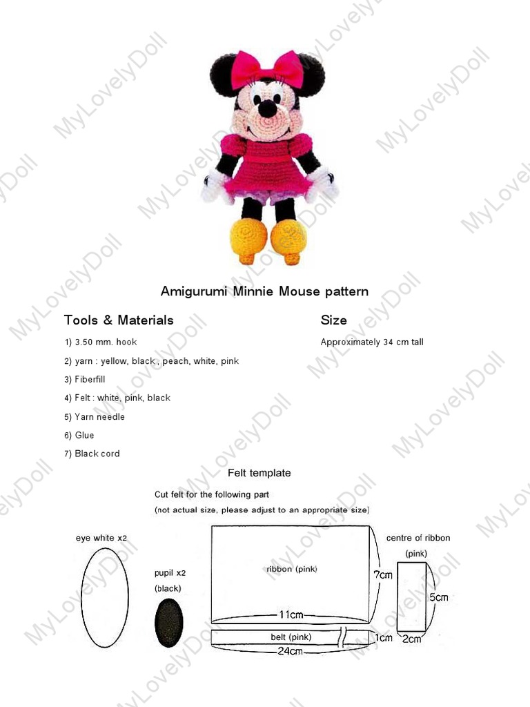 Minnie Mouse Pattern | PDF | Clothing Industry | Woven Fabrics