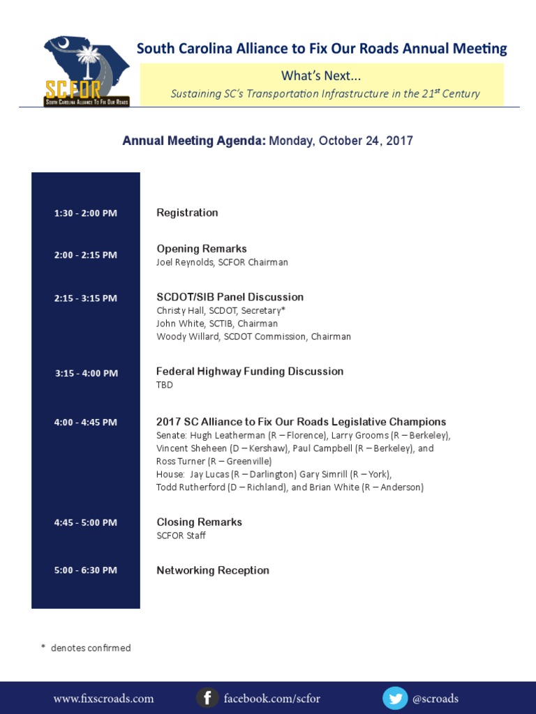 Fall Meeting Tentative Agenda | PDF
