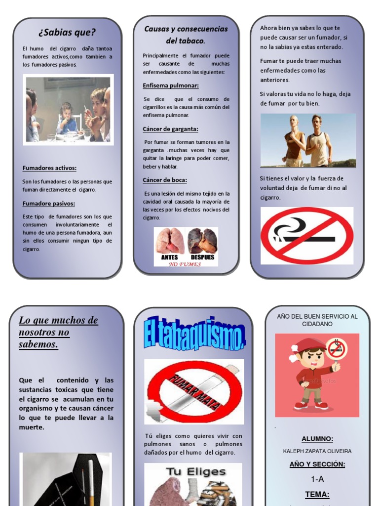 Consecuencias del Tabaquismo | PDF | Fumar tabaco | Adicción