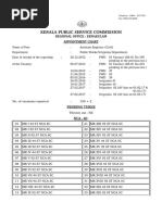 Rotation Chart - Kerala Public Service Commission, Government of Kerala ...