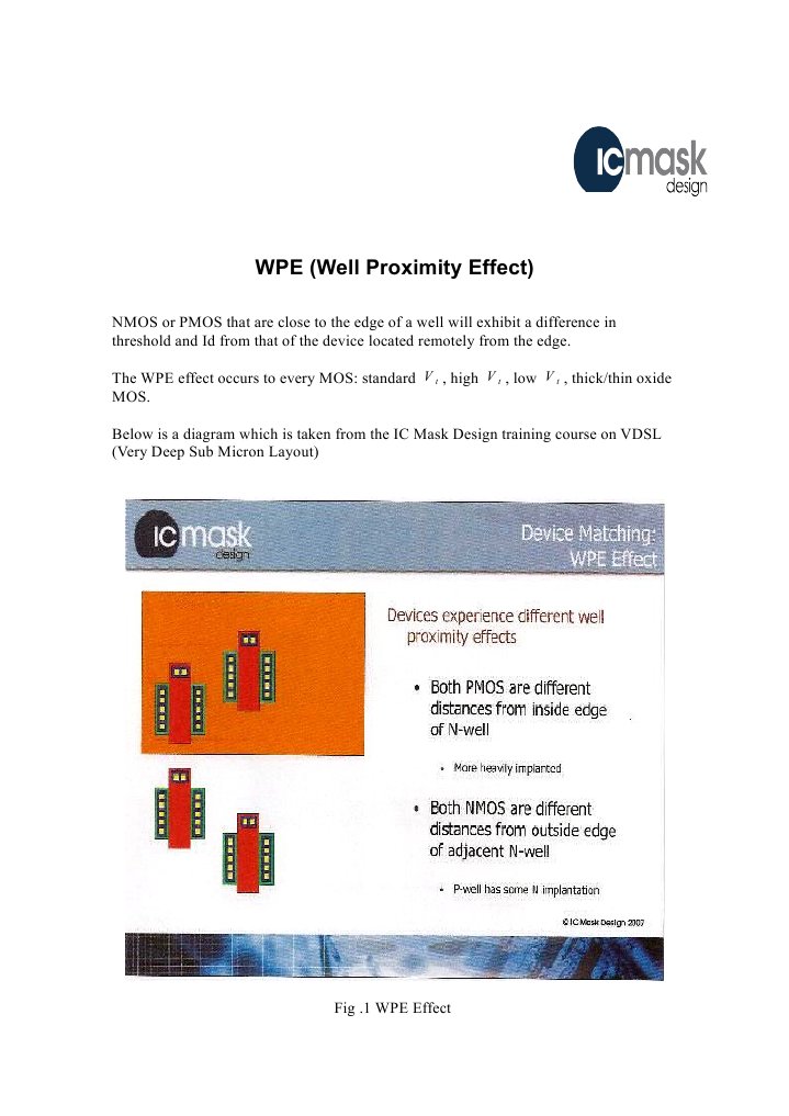 WPE (Well Proximity Effect) | PDF
