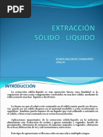 Extraccion Solido Liquido | PDF | Solución | Solubilidad