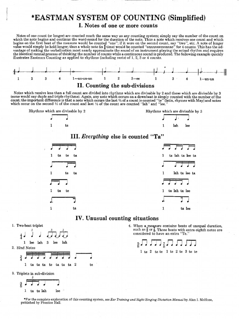 Eastman Counting Simplified | PDF