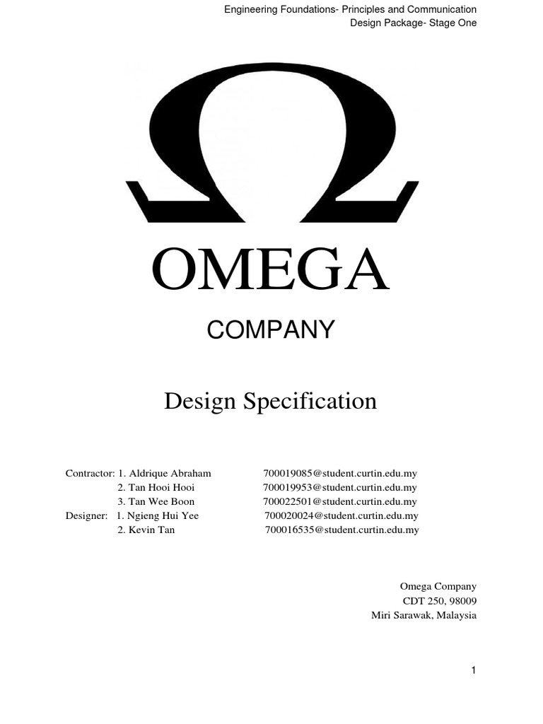 Omega Design Package 1 Docx 1 1 | PDF | Risk | Risk Management