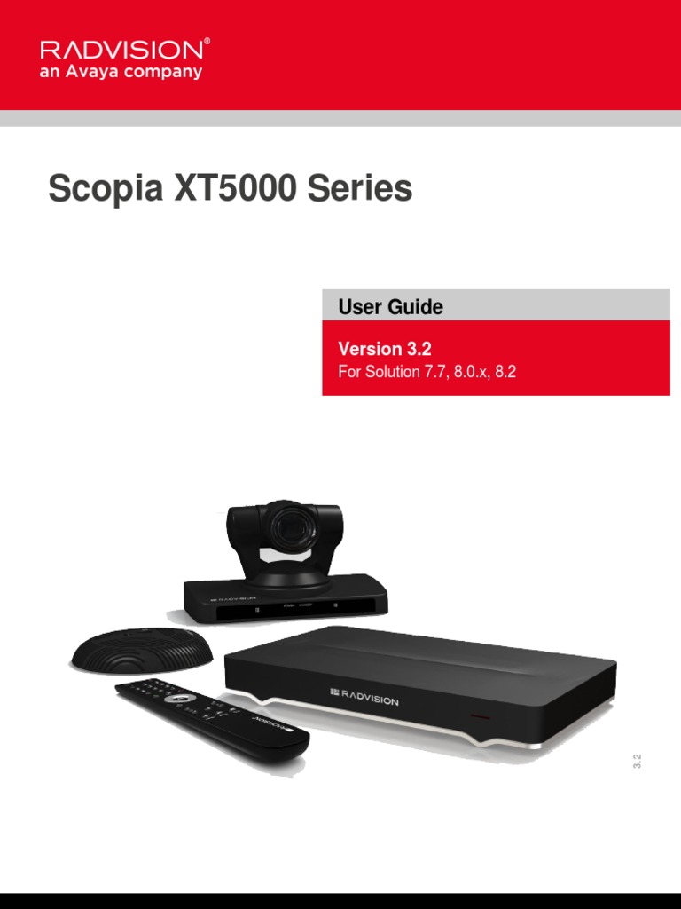 User Guide For Scopia XT5000 Series Version 32 | PDF | Videotelephony ...