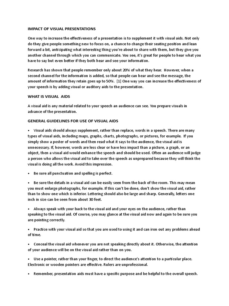 Accounting Department Dneveloping Visual Aids | PDF | Communication ...