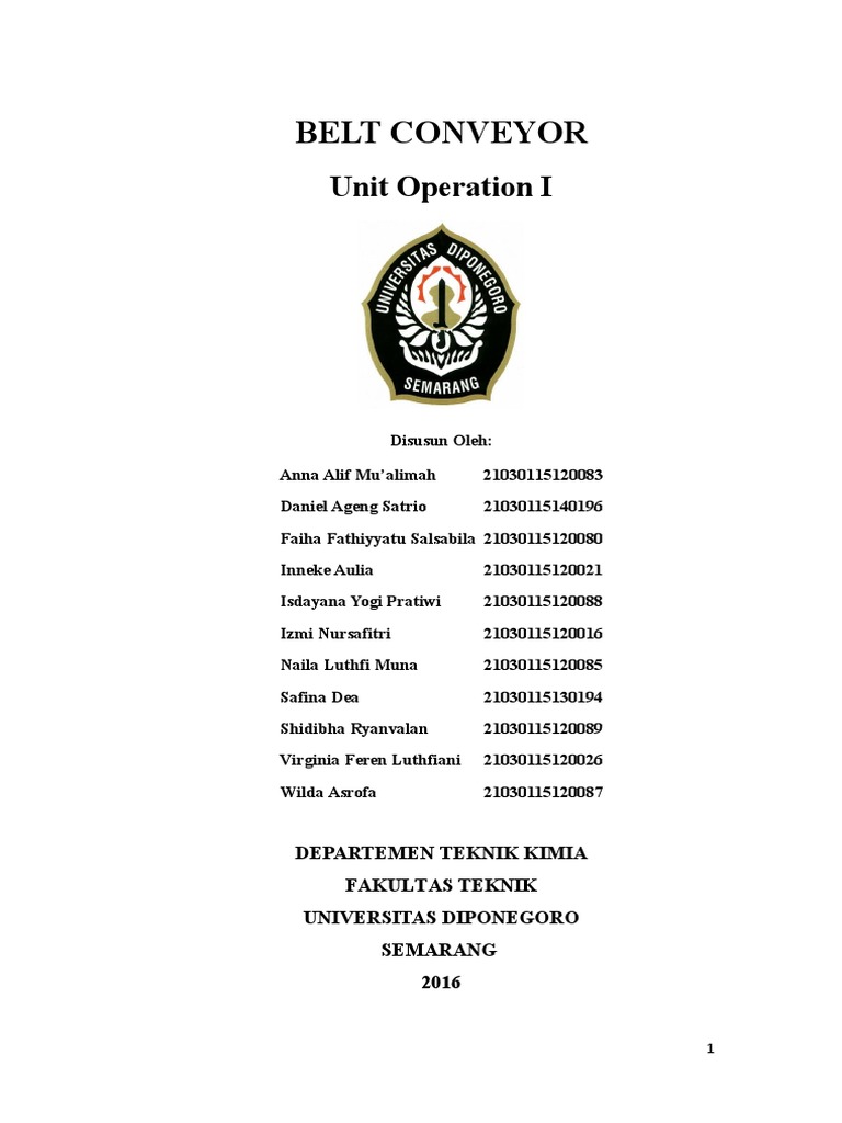 Uo - Belt Conveyor | PDF