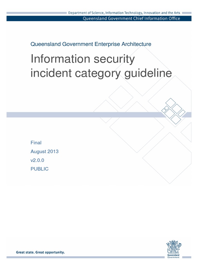 Incident Category Guideline v2 0 0 | PDF | Information Security ...