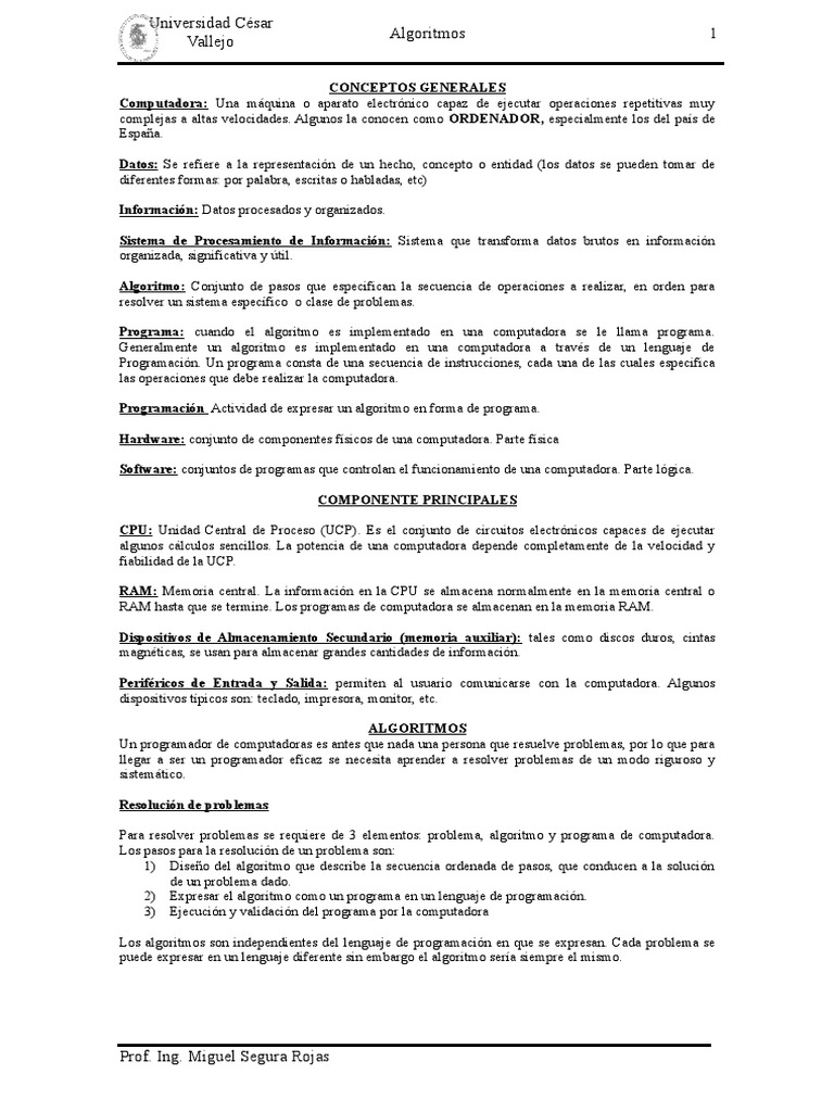 Manual Algoritmos | PDF | Algoritmos | Lenguaje de programación