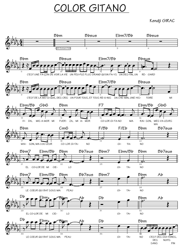 Kendji Girac Color Gitano | PDF
