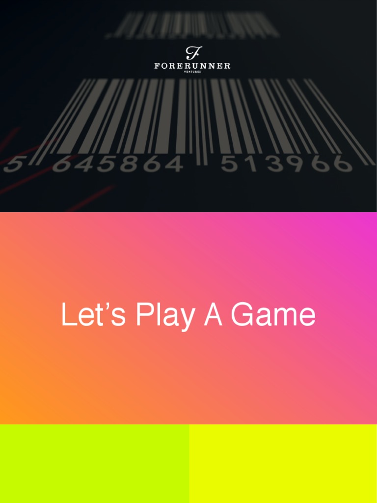 Forerunner Ventures Presentation at Code Commerce | PDF | Retail | Brand