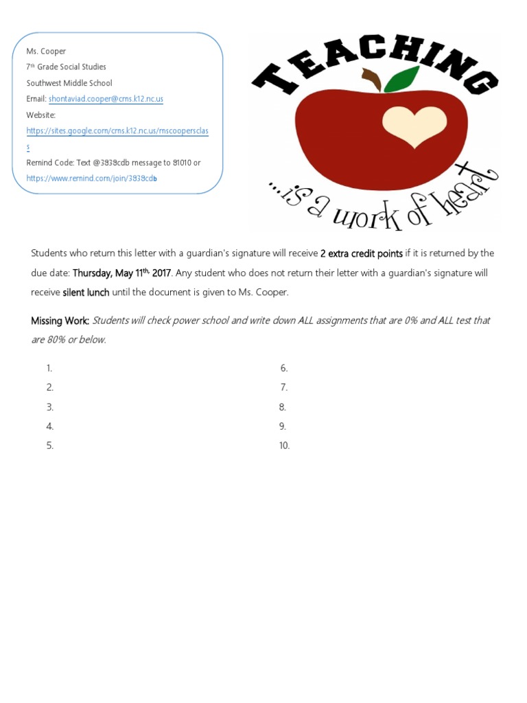 Failurelettertoparents 4th Quarter | PDF | Schools | Further Education