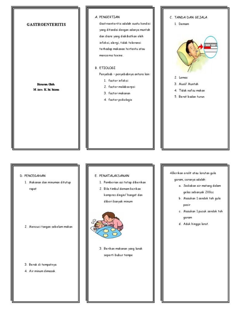 Leaflet Gastroenteritis | PDF
