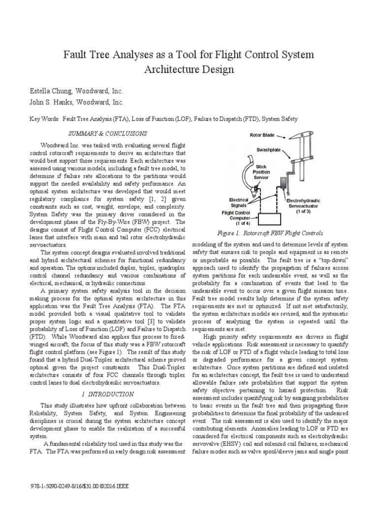 Fault Tree Analysis for Flight Control Systems | PDF | Actuator ...