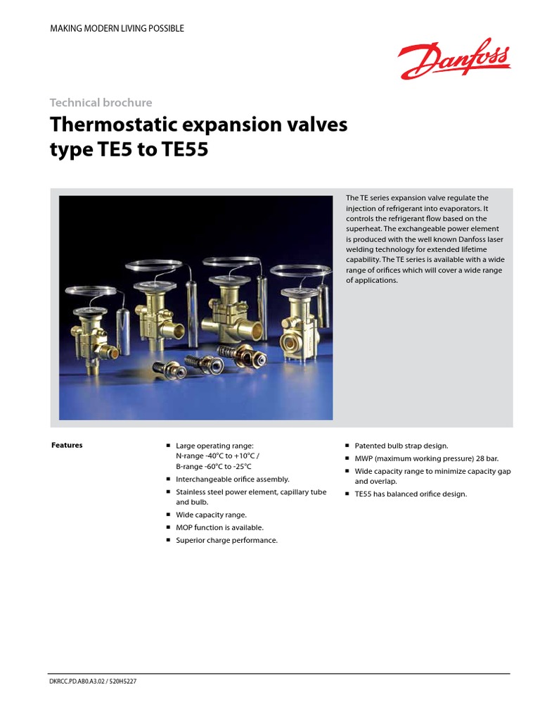 Dkrccpdab0a202 Te5 Te55 20120228 | PDF | Valve | Mechanical Engineering