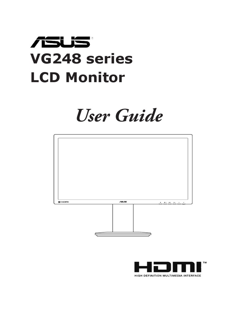 User Guide: VG248 Series LCD Monitor | Download Free PDF | Hdmi ...