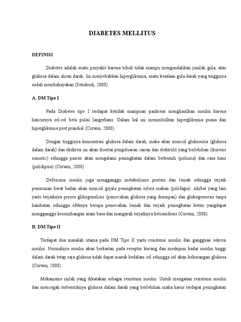 Panduan Lengkap Diabetes Mellitus | PDF