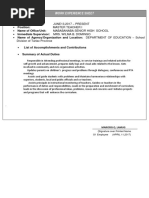 CS Form No. 212 Attachment - Work Experience Sheet | PDF | Regulatory ...