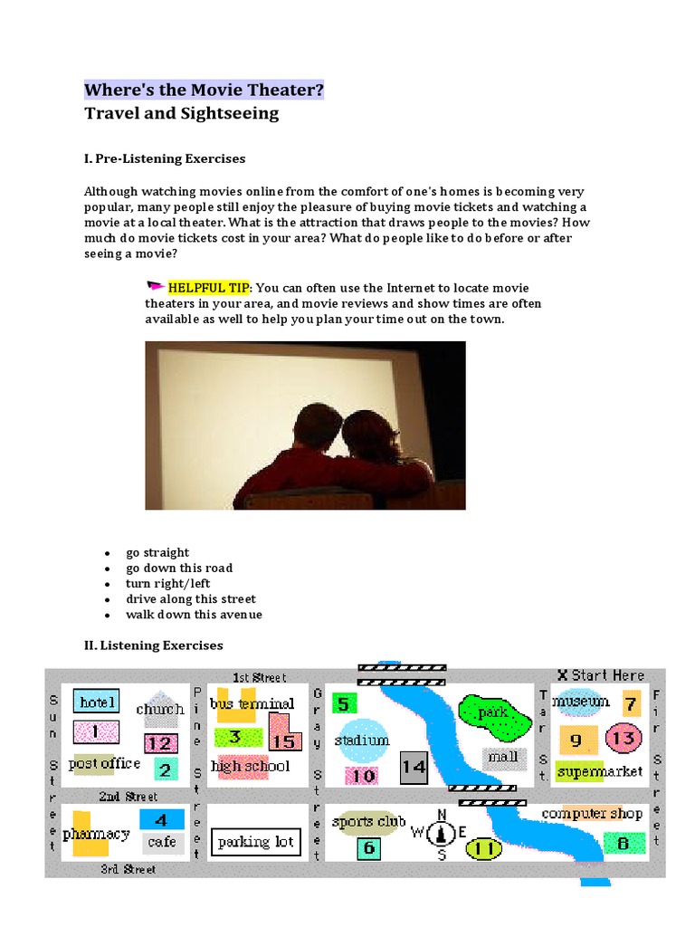 Where's The Movie Theater - Student | PDF