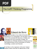 Edward de Bono CoRT Thinking Programme | PDF | Narration | Thought