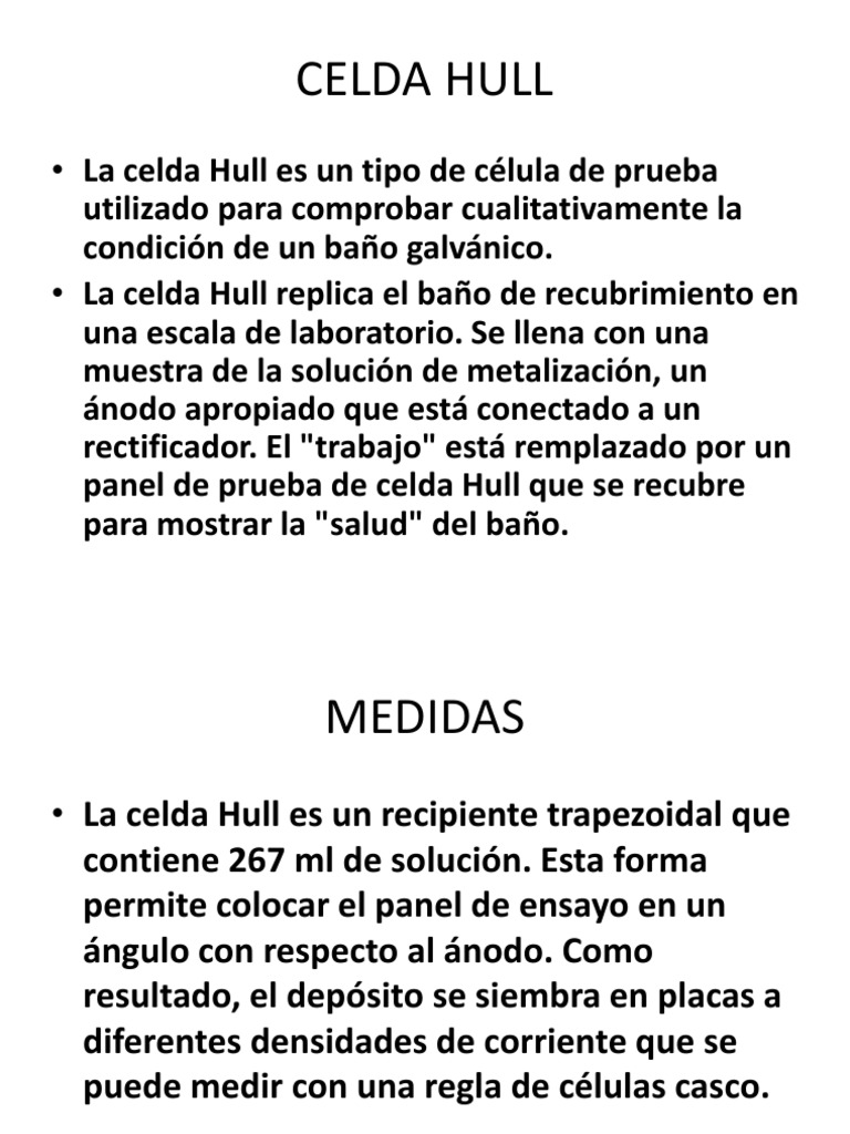 Celda Hull | PDF