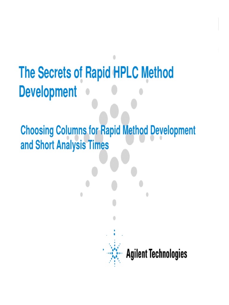 Microsoft PowerPoint - Rapid HPLC Method Development | Download Free ...