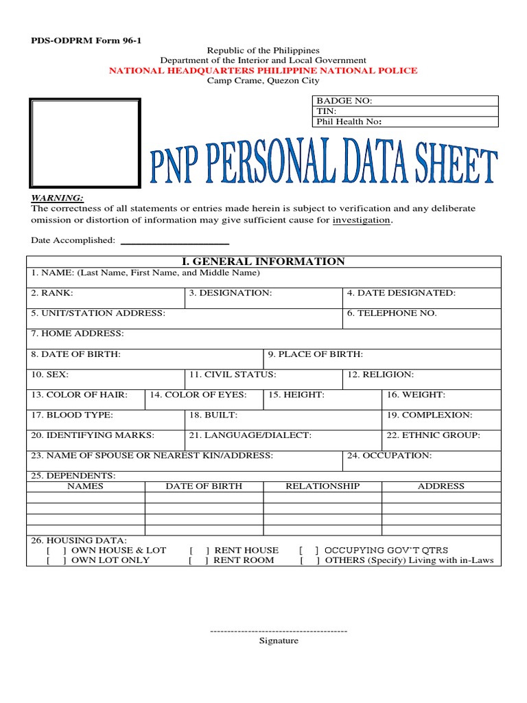 Pds PNP | Test (Assessment) | Government