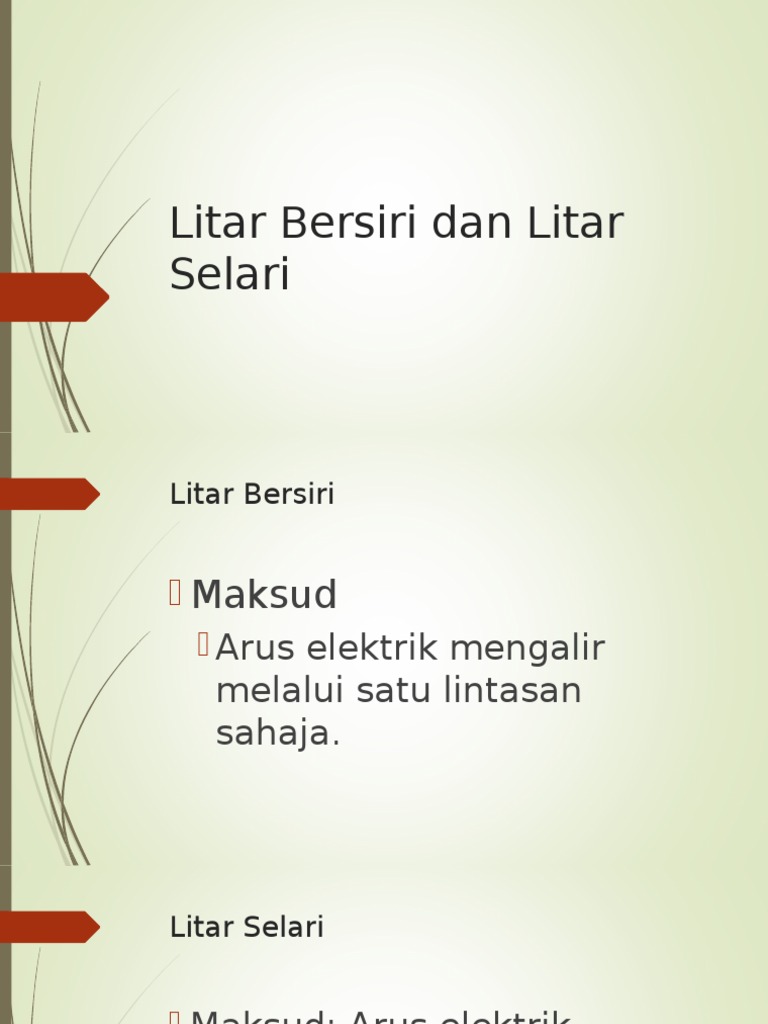 Litar Bersiri Dan Litar Selari | PDF