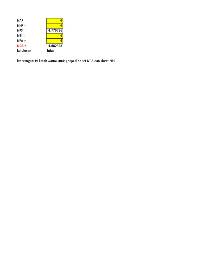 Simulasi Nilai Gabungan | PDF