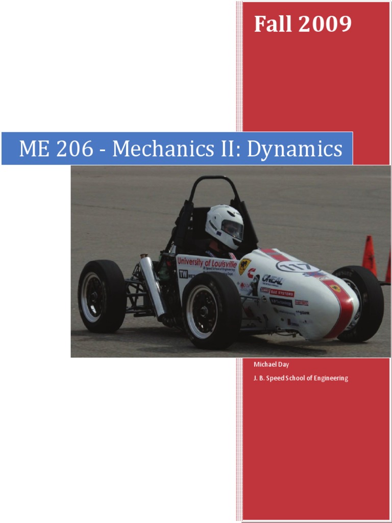 ME 206 - Dynamics | PDF | Kinematics | Acceleration