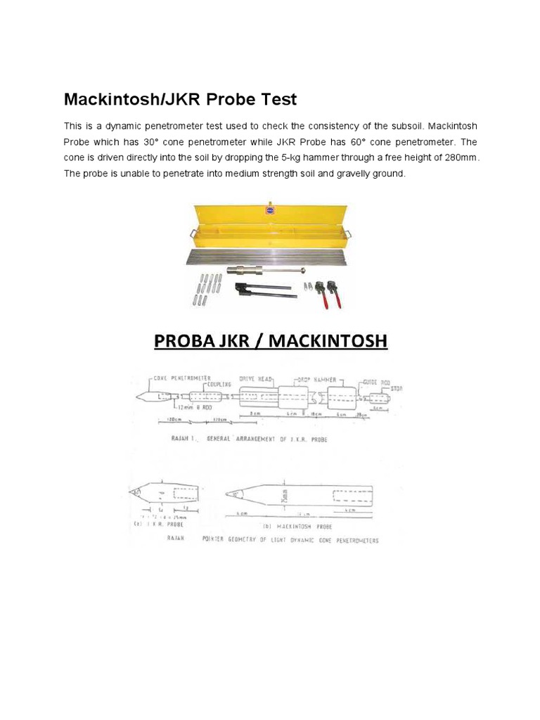 MP Mackintosh Probe - Appendix 2 | PDF | Deep Foundation | Civil ...