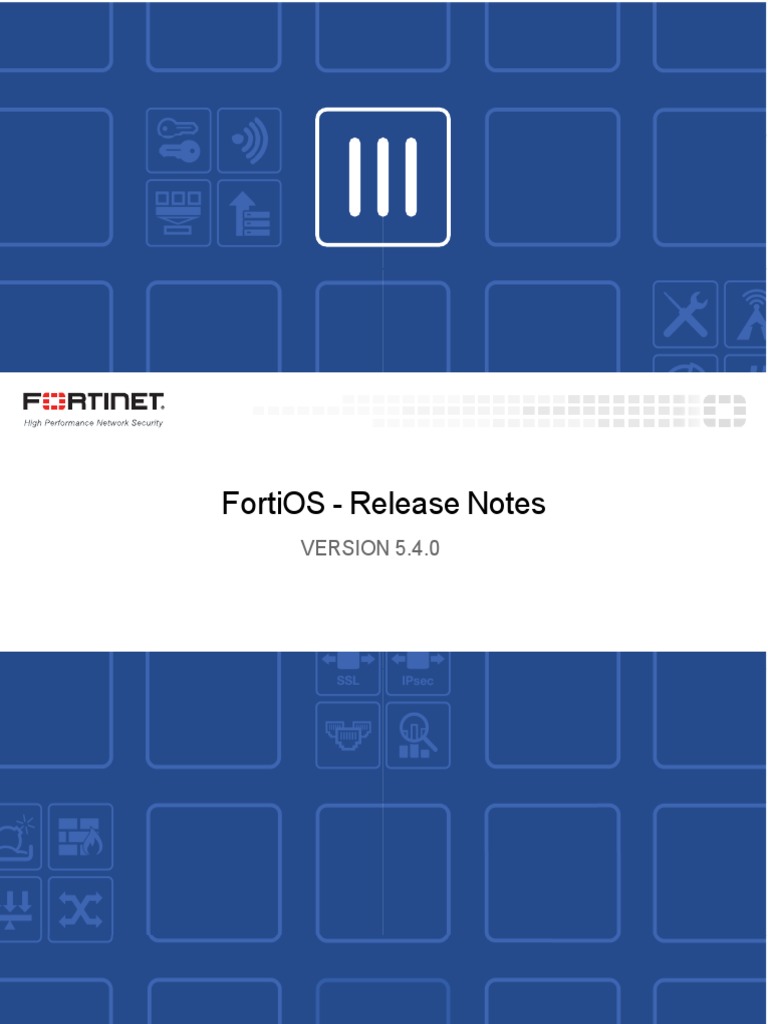 Fortios 5.4.0 Release Notes | PDF | Transport Layer Security | Firefox