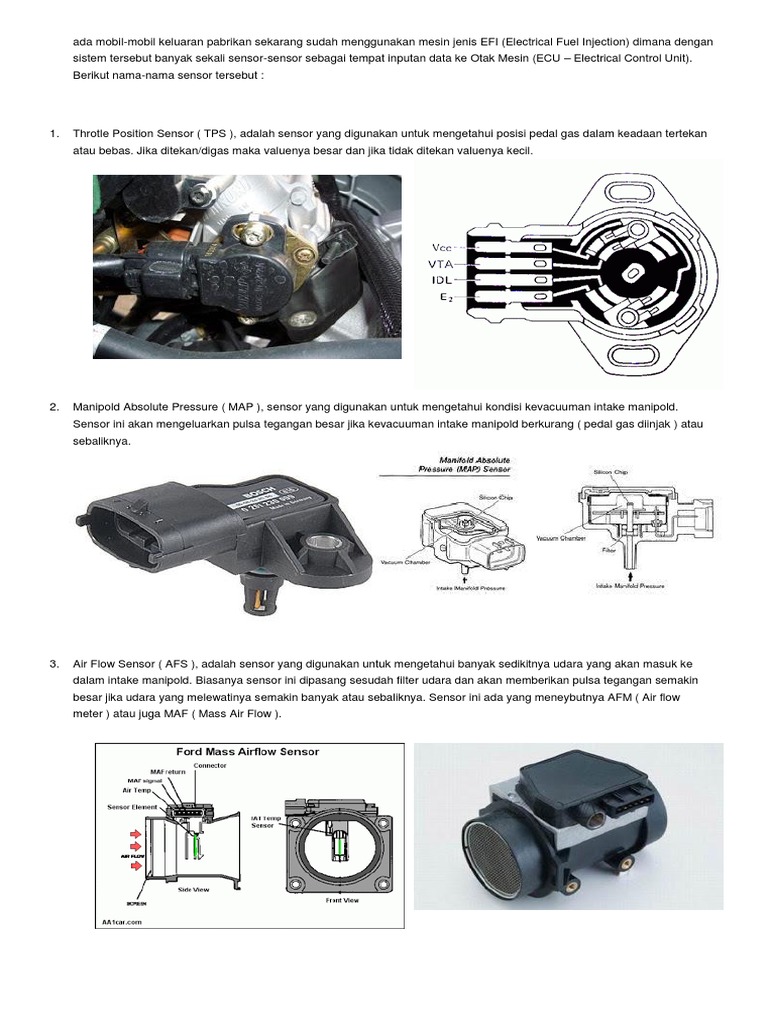 Sensor Pada EFI | PDF