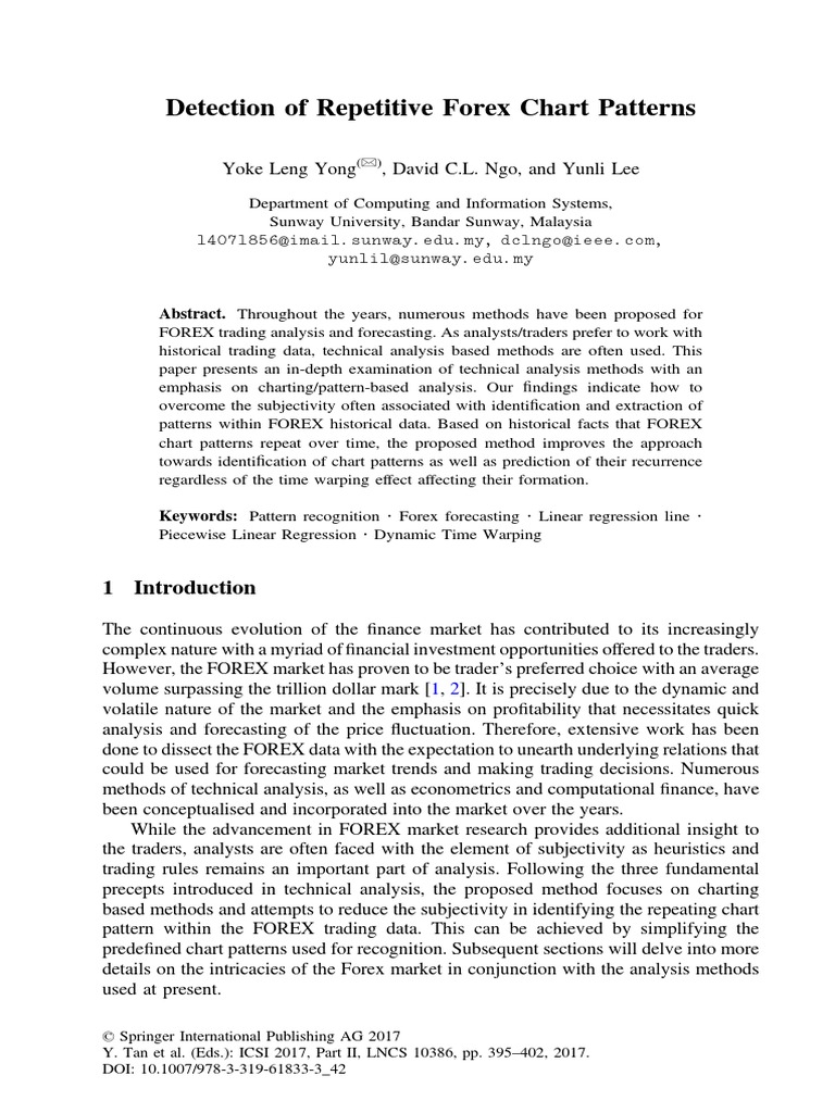 Detection of Repetitive Forex Chart Patterns | PDF | Technical Analysis ...
