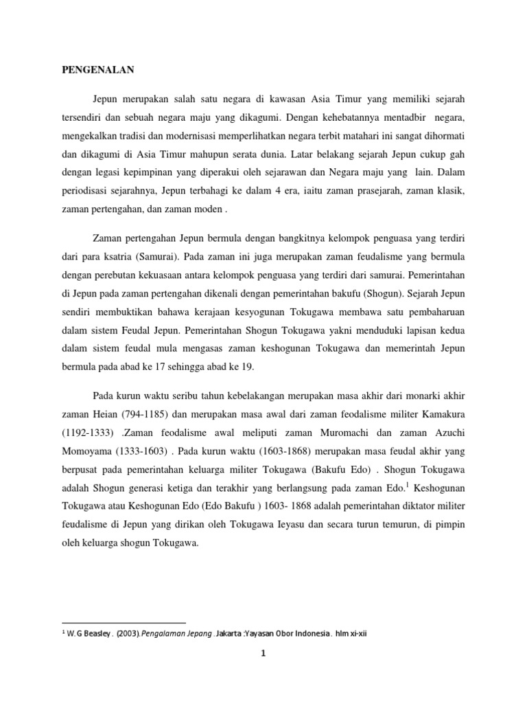 Keshogunan Tokugawa | PDF | Sejarah