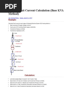 Fault Current Calculation | PDF | Electric Motor | Electrical Impedance