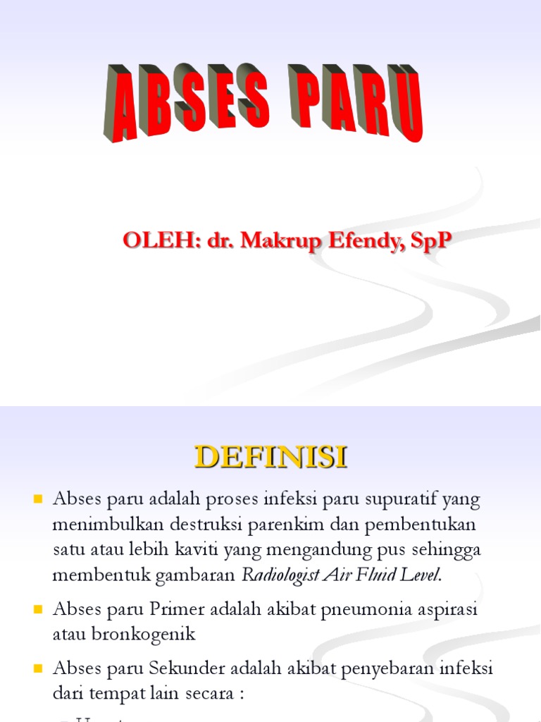 Abses Paru # | PDF