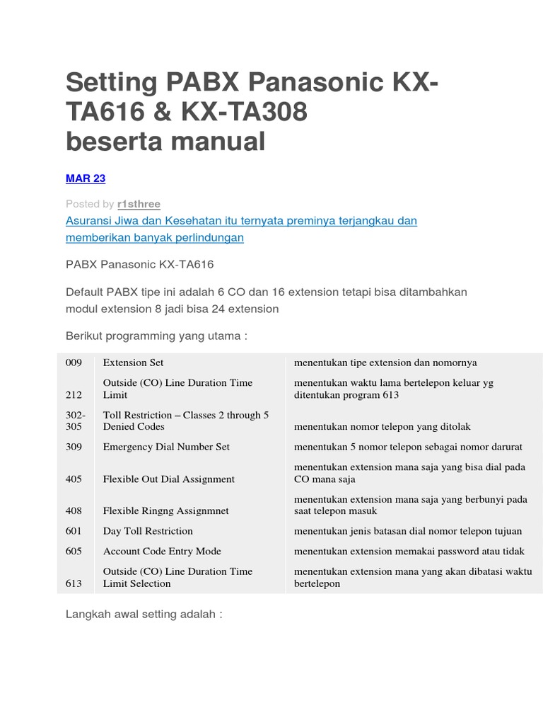 Pabx Paralel | PDF | Bisnis | Komputer