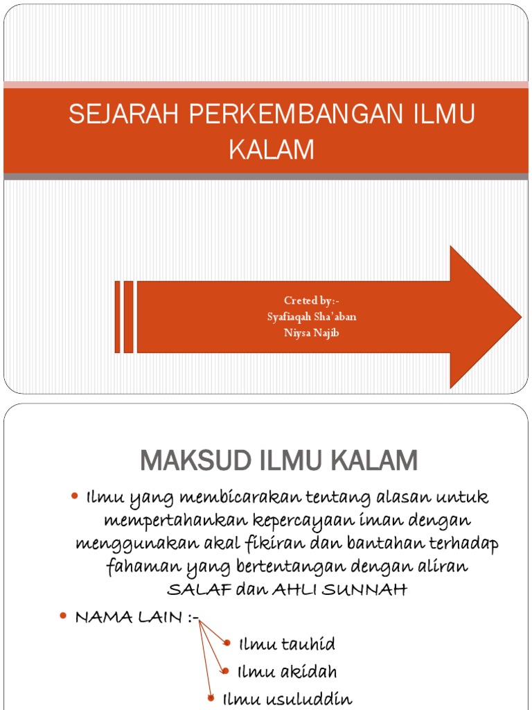 Sejarah Perkembangan Ilmu Kalam | PDF