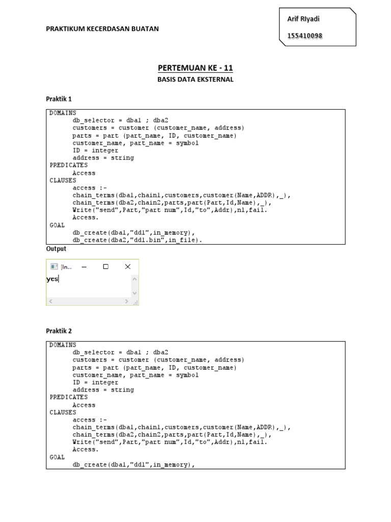 Pertemuan Ke - 11: Praktikum Kecerdasan Buatan | PDF | Models Of Computation | Software Development