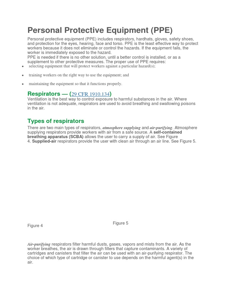 Ppe | Personal Protective Equipment | Occupational Safety And Health ...