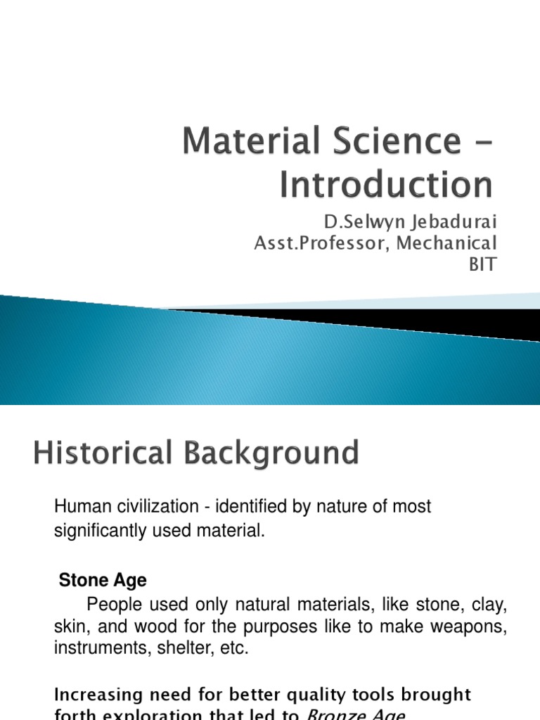 Material Science - Introduction | PDF | Ceramics | Composite Material