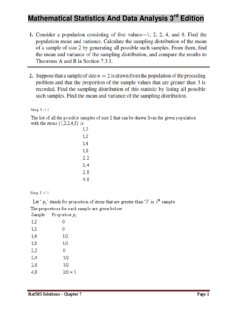 Chapter 7 - Mathematical-Statistics-And-Data-Analysis-3rd-Edition ...